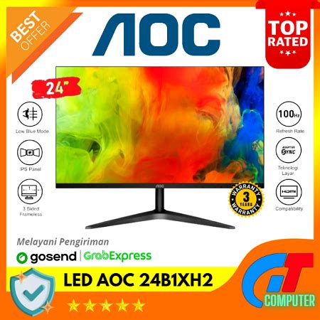 Jual Monitor LED AOC 24B1XH2 Super Slim 23 8 IPS 100Hz FHD 4ms II BTX Shopee Indonesia