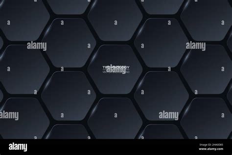 Abstract 3d Dark Grey Technology Hexagon Background Dark Gray Three