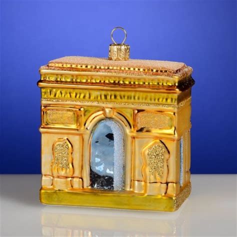 The Cottage Shop Arc De Triomphe Polish Glass Christmas Ornament