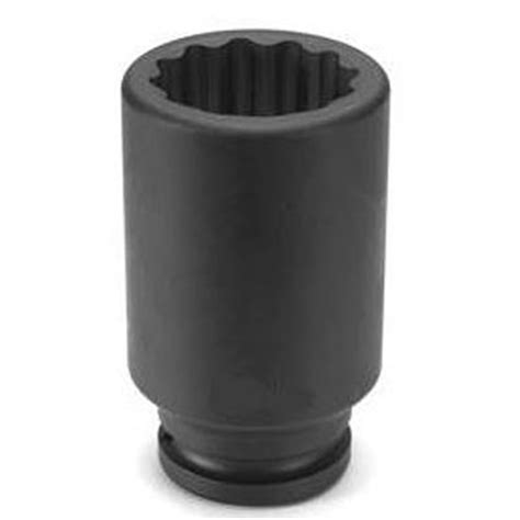 3 4 Drive X 32mm 12 Point Deep Length Metric Impact Socket Grey