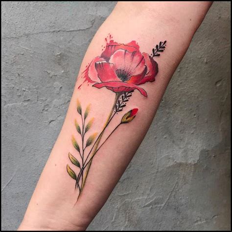60 Beautiful Poppy Tattoo Designs And Meanings Page 3 Of 6 TattooAdore
