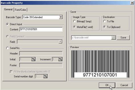 Explanation Of Menu Barcode