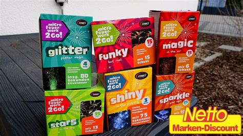Comet Micro Feuerwerk Im Vergleich Netto YouTube
