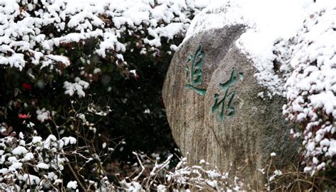 校园雪景 苏州市平直实验小学校
