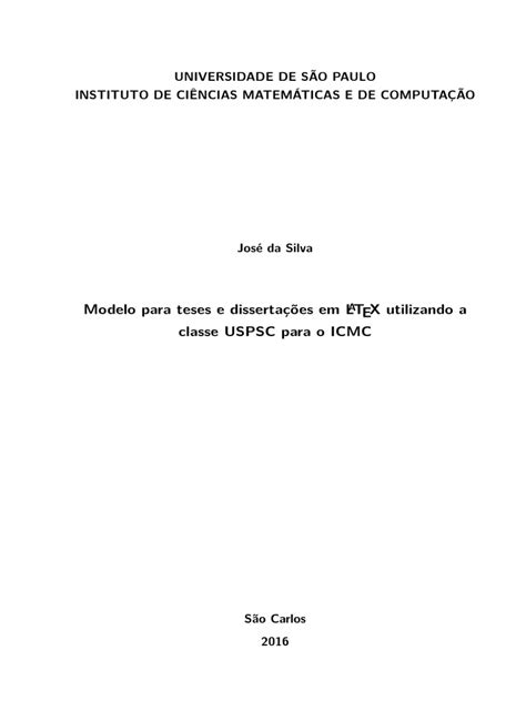 Uspsc Modelo V12 Icmc Dccp Download Grátis Pdf Abstract Resumo