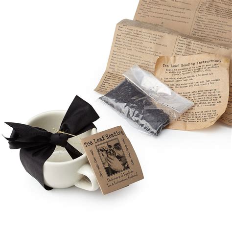 Tea Leaf Reading Kit Good Fortune Telling Game Uncommongoods