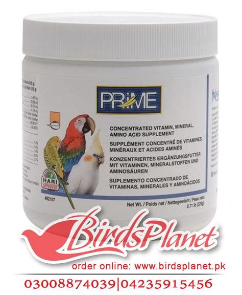 Prime Vitamin Supplement Birds Planet