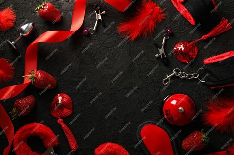 Premium Photo A Collection Of Sex Toys On A Dark Background