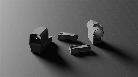 3d Game Ready Psa Jakl Assault Rifle Pack Model Turbosquid 2382371