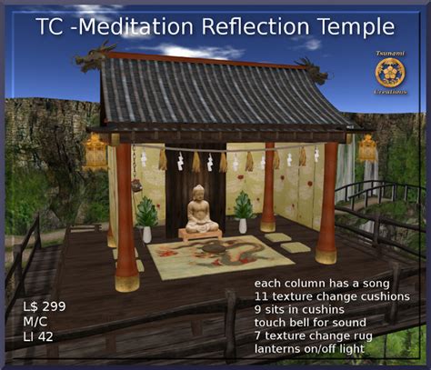 Second Life Marketplace Tc Meditation Reflection Temple