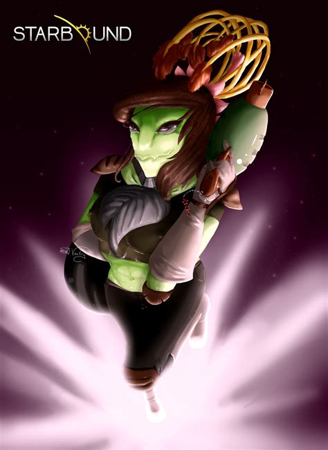 Floran Starbound Pin Up By Vaatry On Deviantart