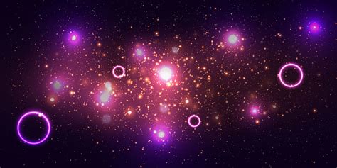 紫色の魔法の背景宇宙元素の明るい爆発星のまぶしさ粒子の閃光 お祝いのベクターアート素材や画像を多数ご用意 お祝い まぶしい