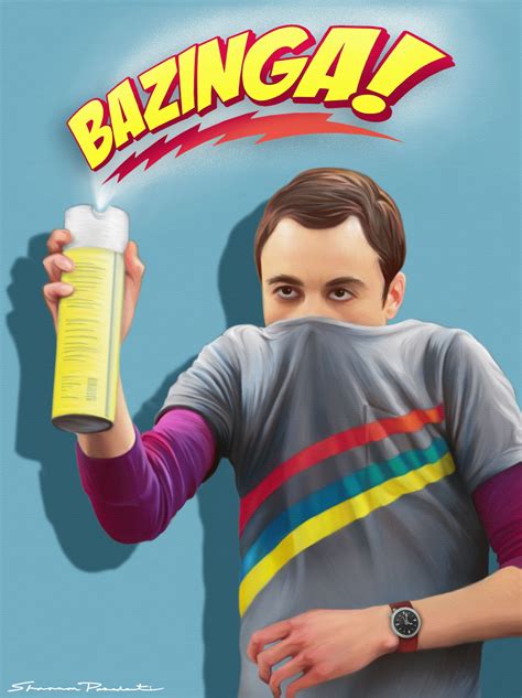 Bazinga Jim Parsons As Dr Sheldon Cooper From The Big Bang Theory