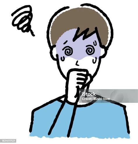 감기에 걸린 남자 몸이 좋지 않은 사람의 그림입니다 감기와 독감에 대한 스톡 벡터 아트 및 기타 이미지 감기와 독감 건강관리와 의술 건초열 Istock