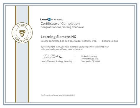 sarang chahakar on linkedin certificate of completion