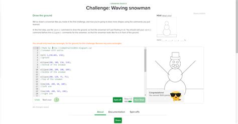 S1 Waving Snowman Khan Academy