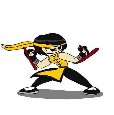 Tonfas Fighting Pose By Trc Tooniversity On Deviantart