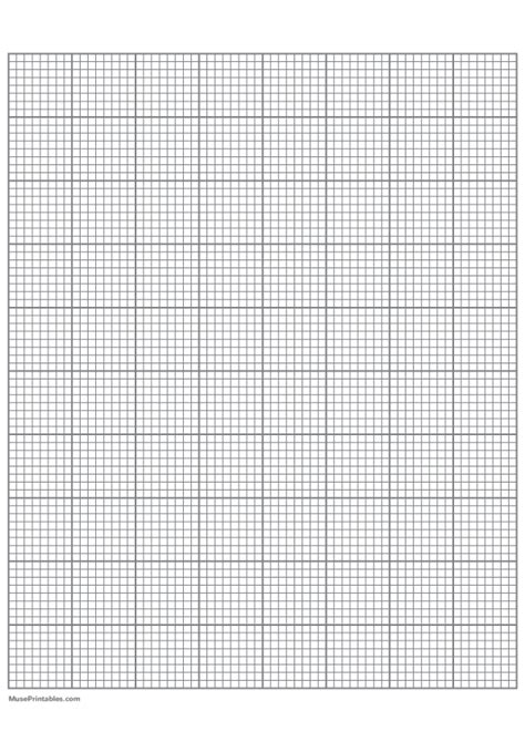 Printable 8 Squares Per Inch Gray Graph Paper For A4 Paper
