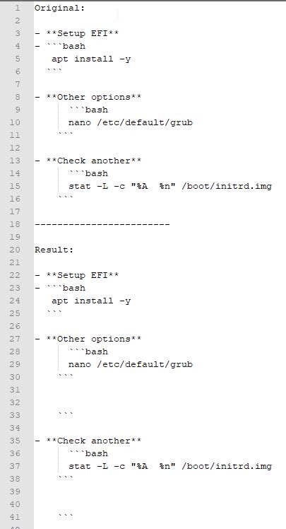 Randomly Broken Code Blocks Markup During Edits Issue Typora