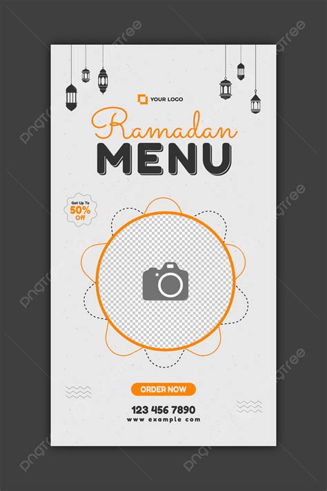 라마단 음식 메뉴 소셜 미디어 스토리 및 웹 배너 템플릿 템플릿 Psd 다운로드 디자인 자료 다운로드