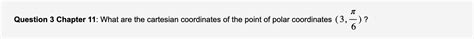 solved question 3 chapter 11 what are the cartesian