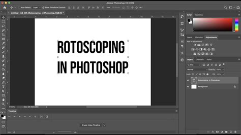 Rotoscoping In Photoshop Youtube