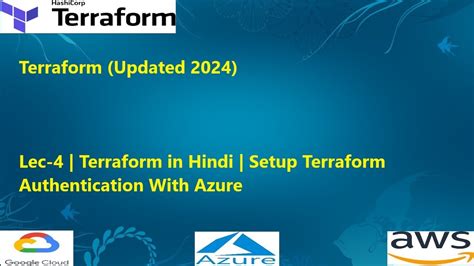 Lec 4 Terraform In Hindi Setup Terraform Authentication With Azure Youtube