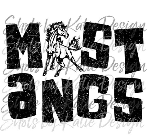 Distressed Mustangs Png Mustangs Vector Digital Mustangs Design