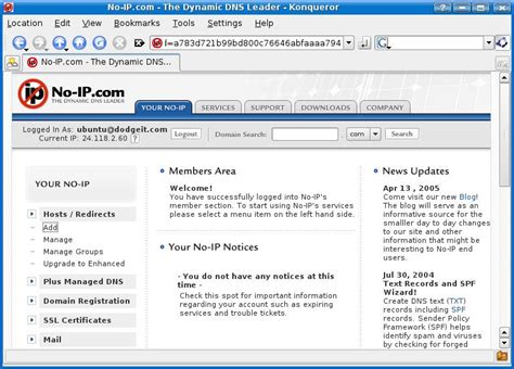 Install Dynamic DNS No IP Daemonsyslogd