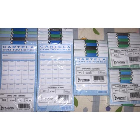 Cartelas De Rifa Tamoio Shopee Brasil