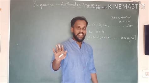 Sequence And Series Arithmetic Progression Class 10 In Tamil Youtube
