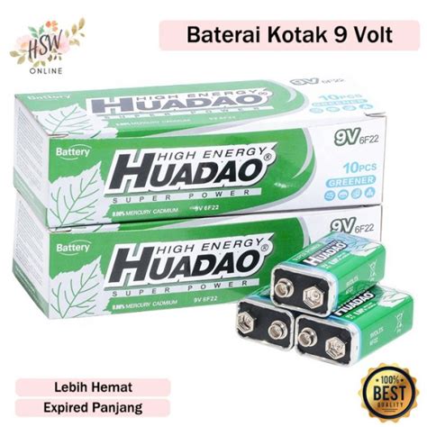 Jual Baterai Kotak 9 Volt Battery 9v Persegi Serbaguna Batre Mic Remot