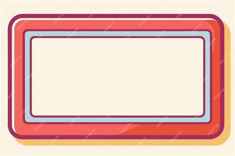 Abstract Cartoon Lowerthird Screen Frame Vector With Twice Screen Vector Premium Ai Generated