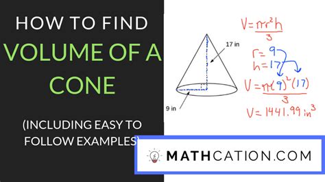 Volume Of A Cone