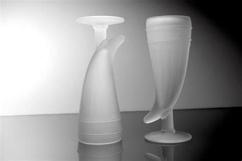 Frosted Pilsner Glasses Tiara Powder Horn Horn Shaped Set Of 2
