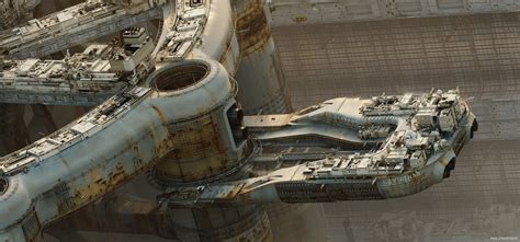 Wallpaper Paul Chadeisson Digital Art Cgi Construction Ship