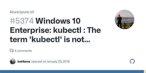 Windows Enterprise Kubectl The Term Kubectl Is Not Recognized