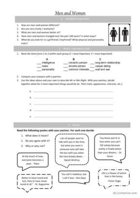 Sex English Esl Worksheets Pdf Doc