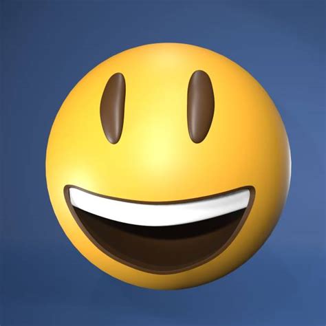 Blue Happy Face
