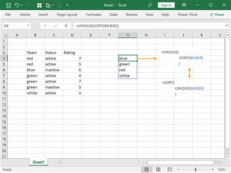 UNIQUE Function DailyEXCEL Net