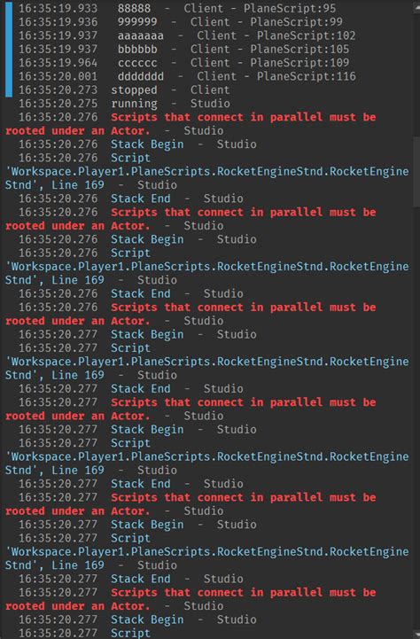 Scripts Under Actors Dont Start Up And Disconnect Properly Engine Bugs Developer Forum Roblox