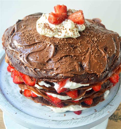 Strawberry Nutella Chocolate Crepe Cake Modern Honey