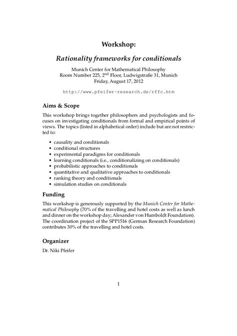 Workshop Proposal Template