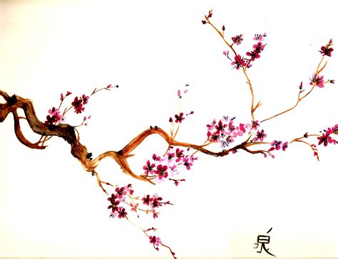 Cherry Blossom Tree Painting Photo Et Dessin Pinterest Kirschbaum Und Vorlagen