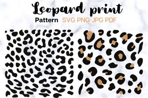 Leapord Print Svg Leapord Pattern Png Instant Download Etsy In 2022