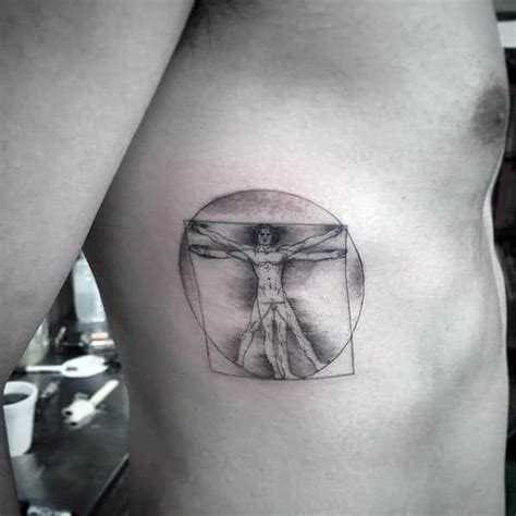 50 Unique Vitruvian Man Tattoo Designs For Men 2023 Guide