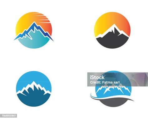 山地向量圖示插圖設計向量圖形及更多冒險圖片 冒險 商標 大自然 Istock