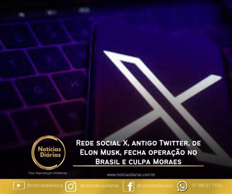 Rede Social X Antigo Twitter De Elon Musk Fecha Operação No Brasil E