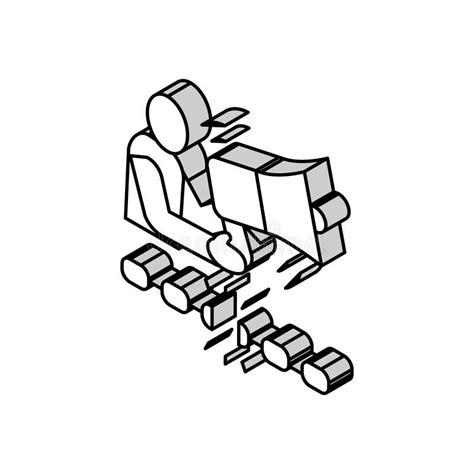 Freedom Of Speech Isometric Icon Vector Illustration Stock Vector