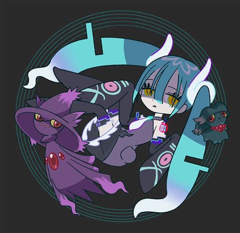 Hatsune Miku Mismagius Misdreavus And Ghost Miku Pokemon And 2 More